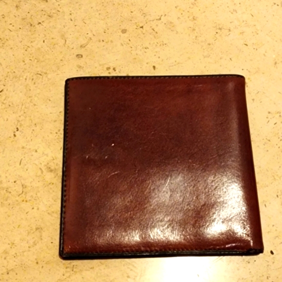 Bosca | Bags | Bosca Leather Bifold Wallet Rich Dark Brown | Poshmark
